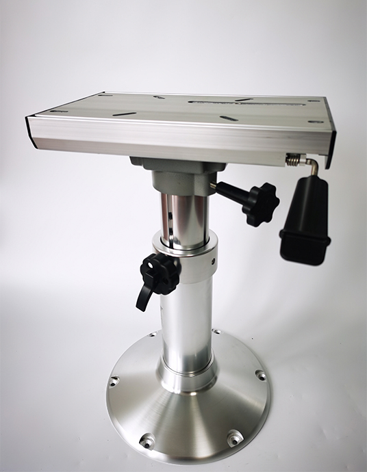 MPS12 17"-24" manual adjustable pedestal with slide, using 12" round ...